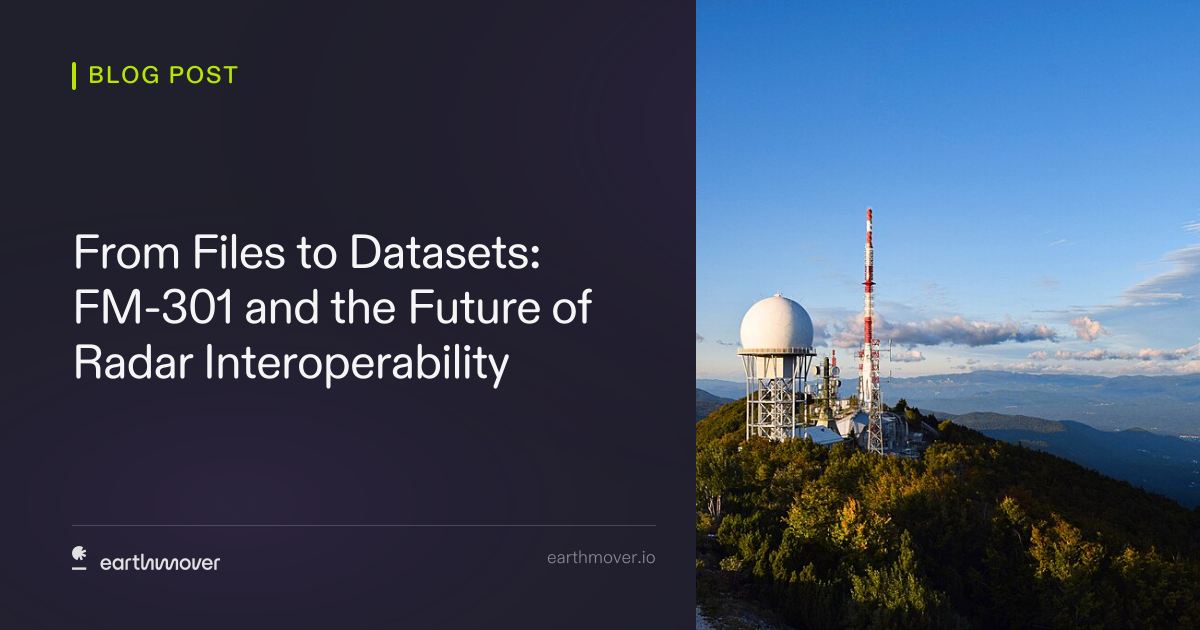 From Files to Datasets: FM-301 and the Future of Radar Interoperability ...